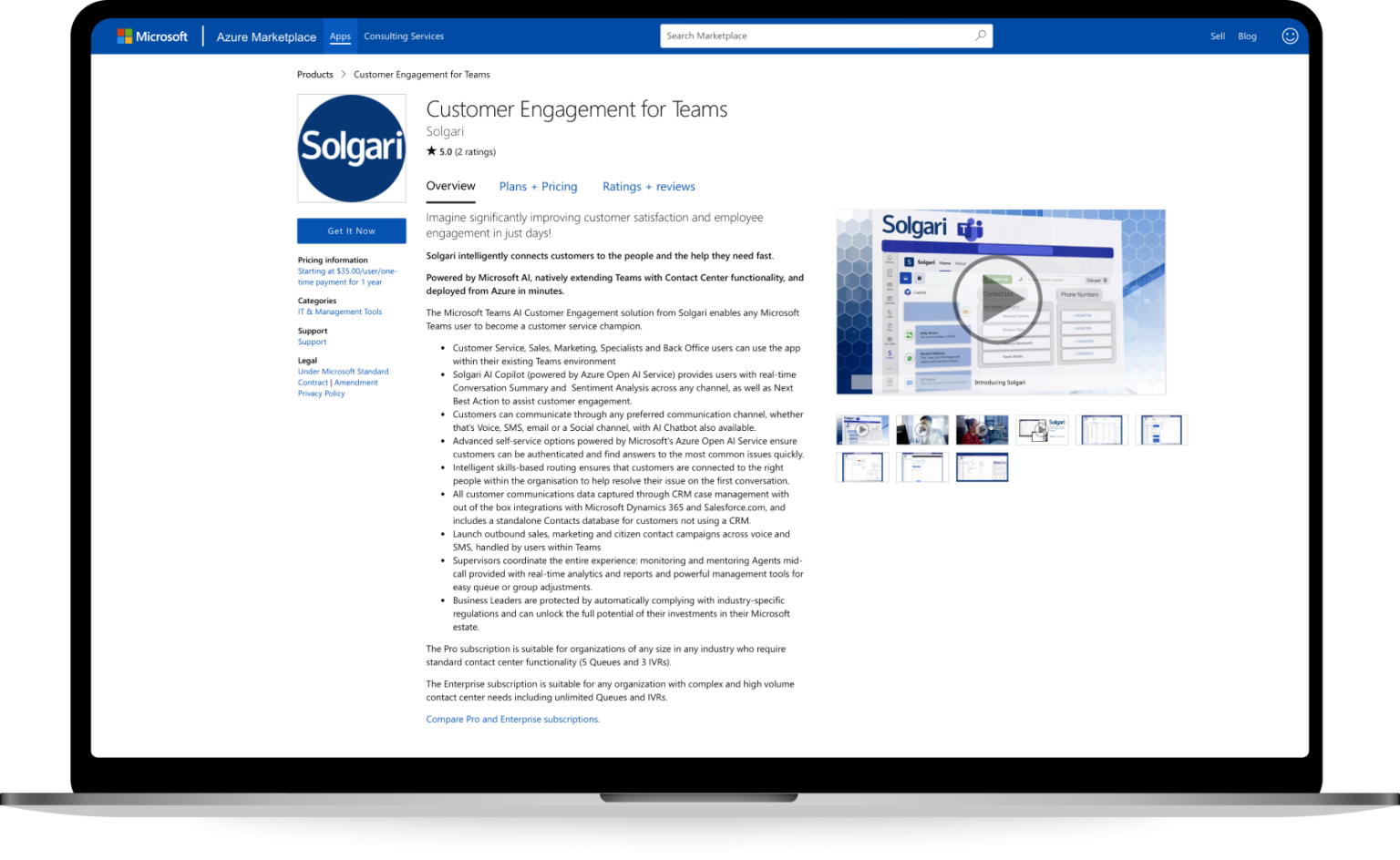 Microsoft Marketplace Buying Instructions - Solgari